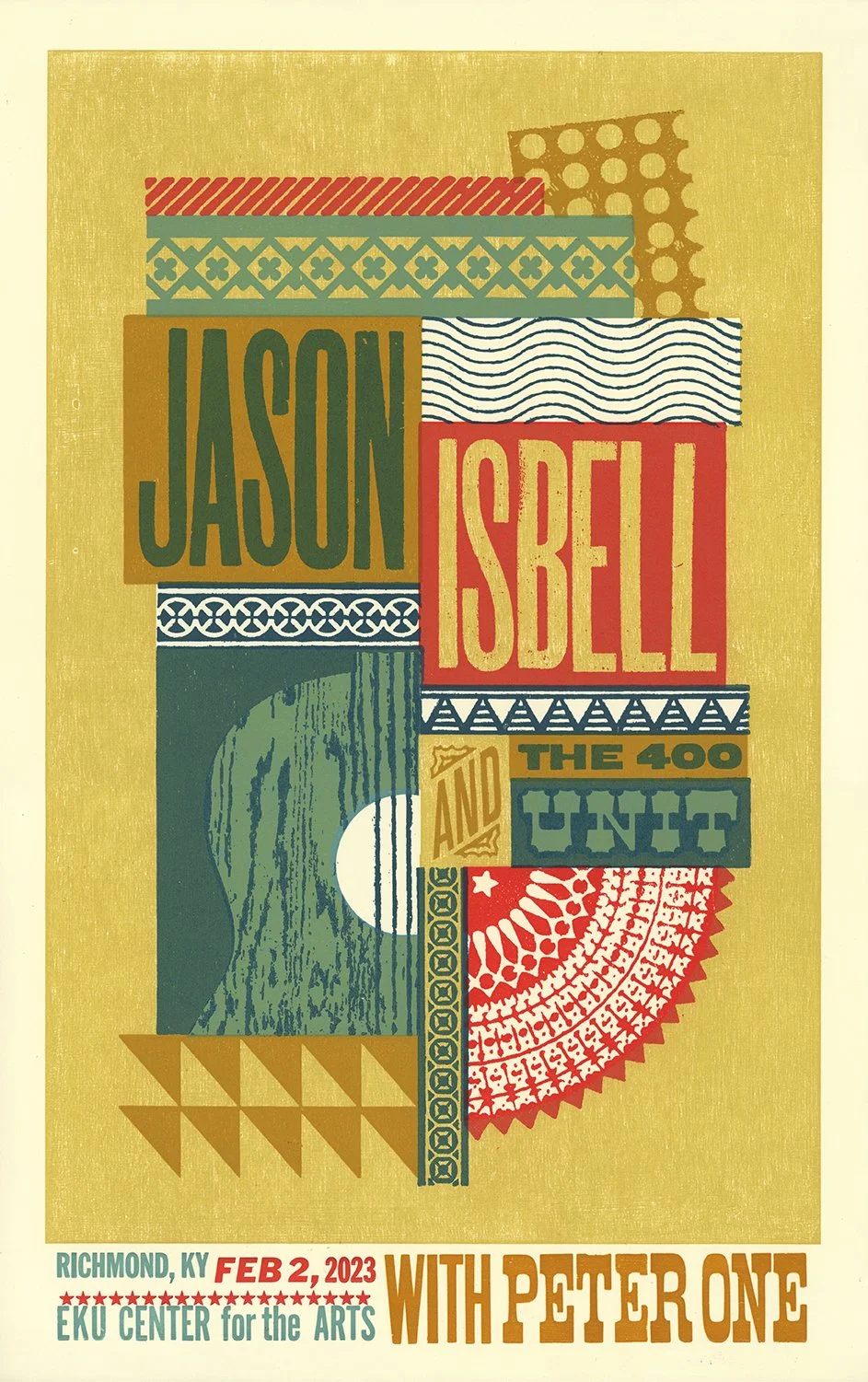 Jason Isbell (Richmond, KY) Show Poster — Brad Vetter Design
