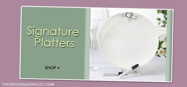 Wedding Guest Book Platter