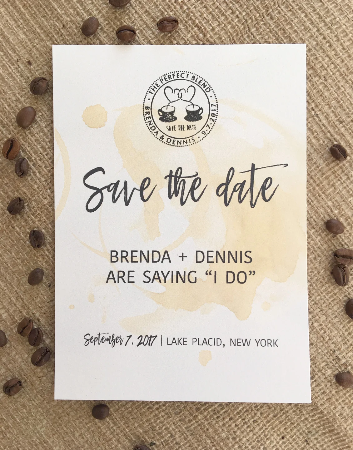 Coffee Themed Invitations