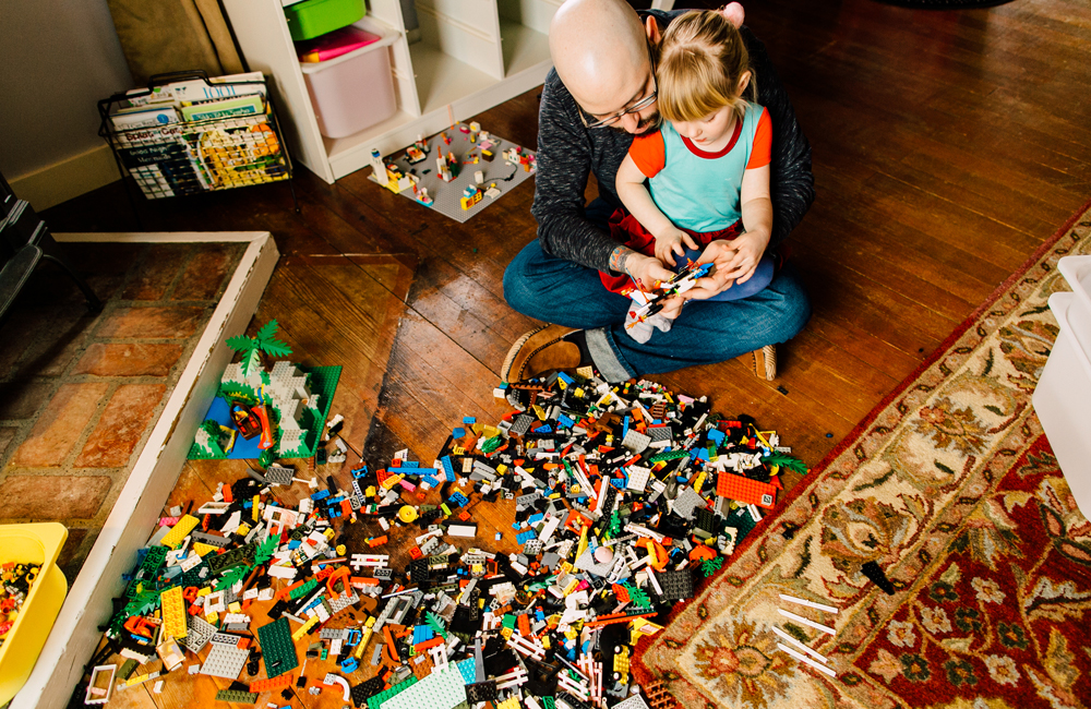 Father-Daughter Lego Lifestyle Session, Bellingham WA — Katheryn Moran ...