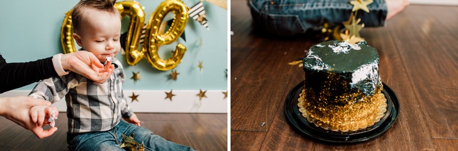 Bellingham Baby One Year Cake Smash Photographer Huck