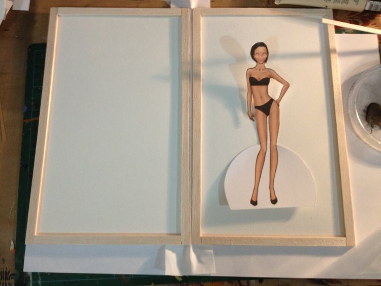Paper Dolls: the stylish gift. Part 1, making the presentation folders — artworkerprojects