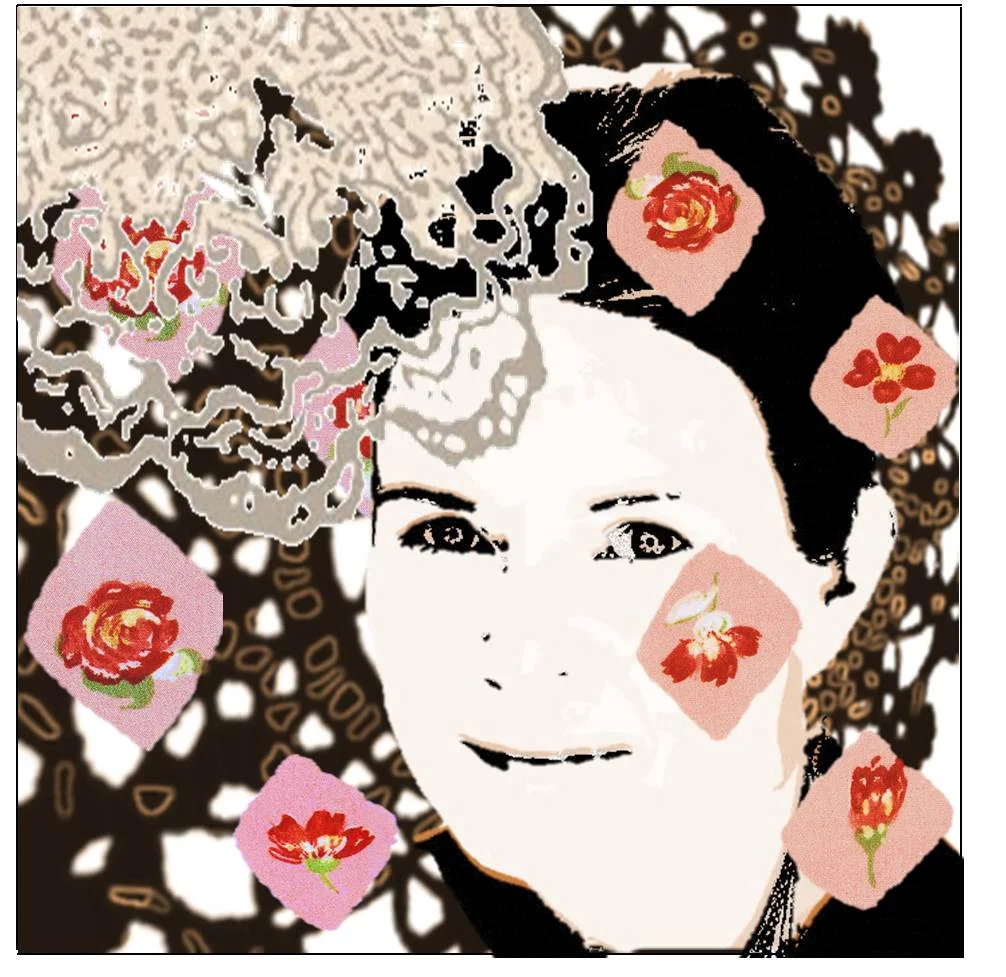 Painted portrait on gilded canvas — artworkerprojects
