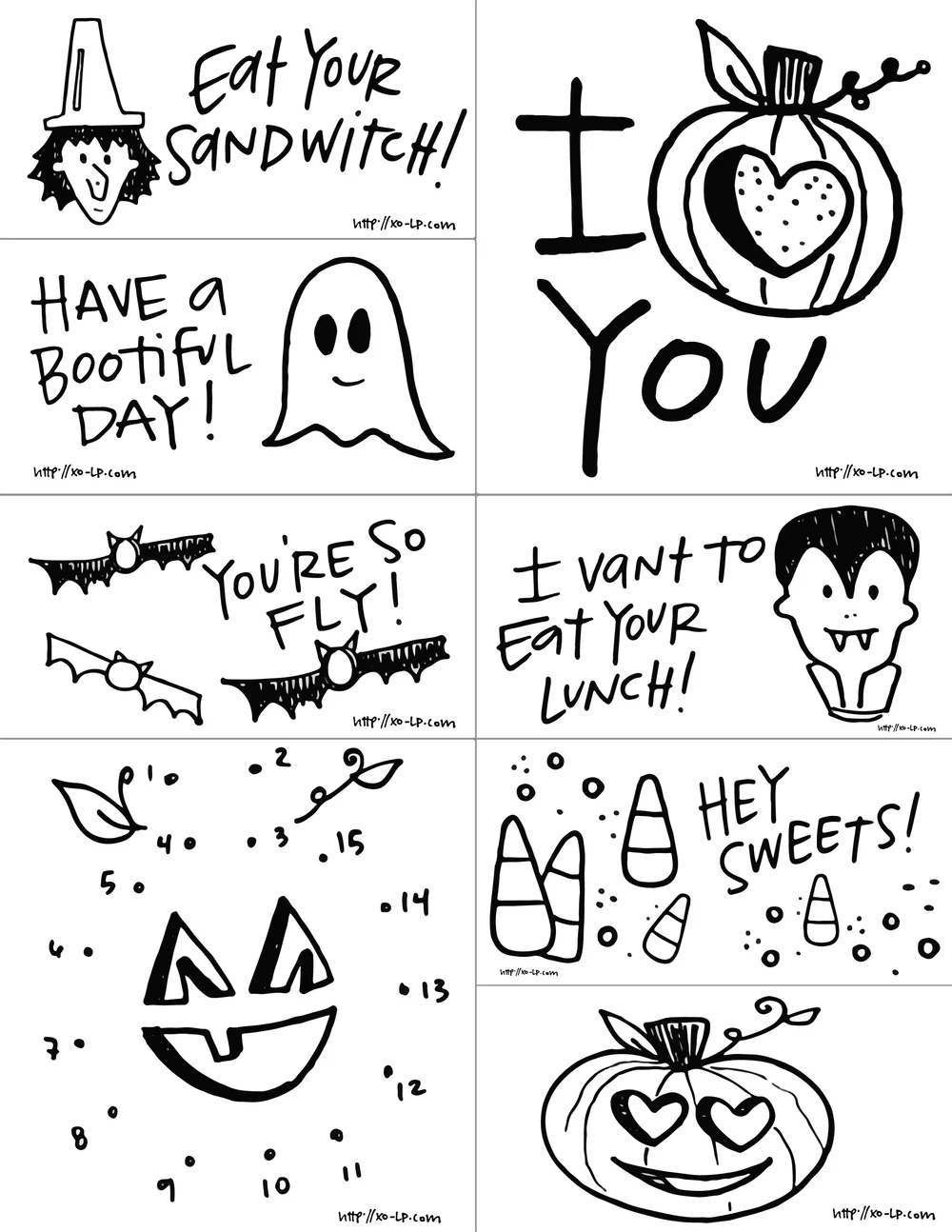 Printable Coloring Pages — XO-LP