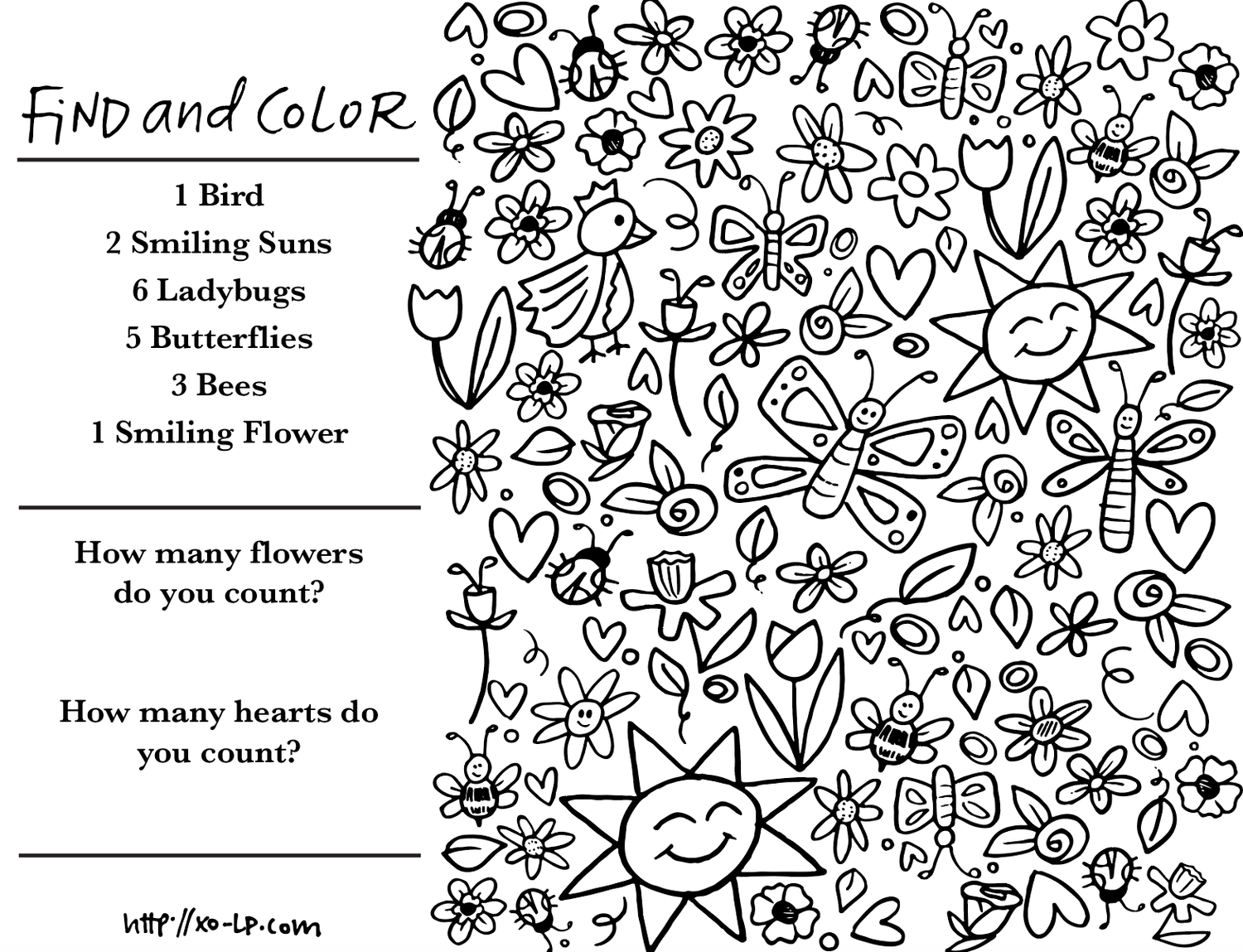 Printable Coloring Pages — XO-LP