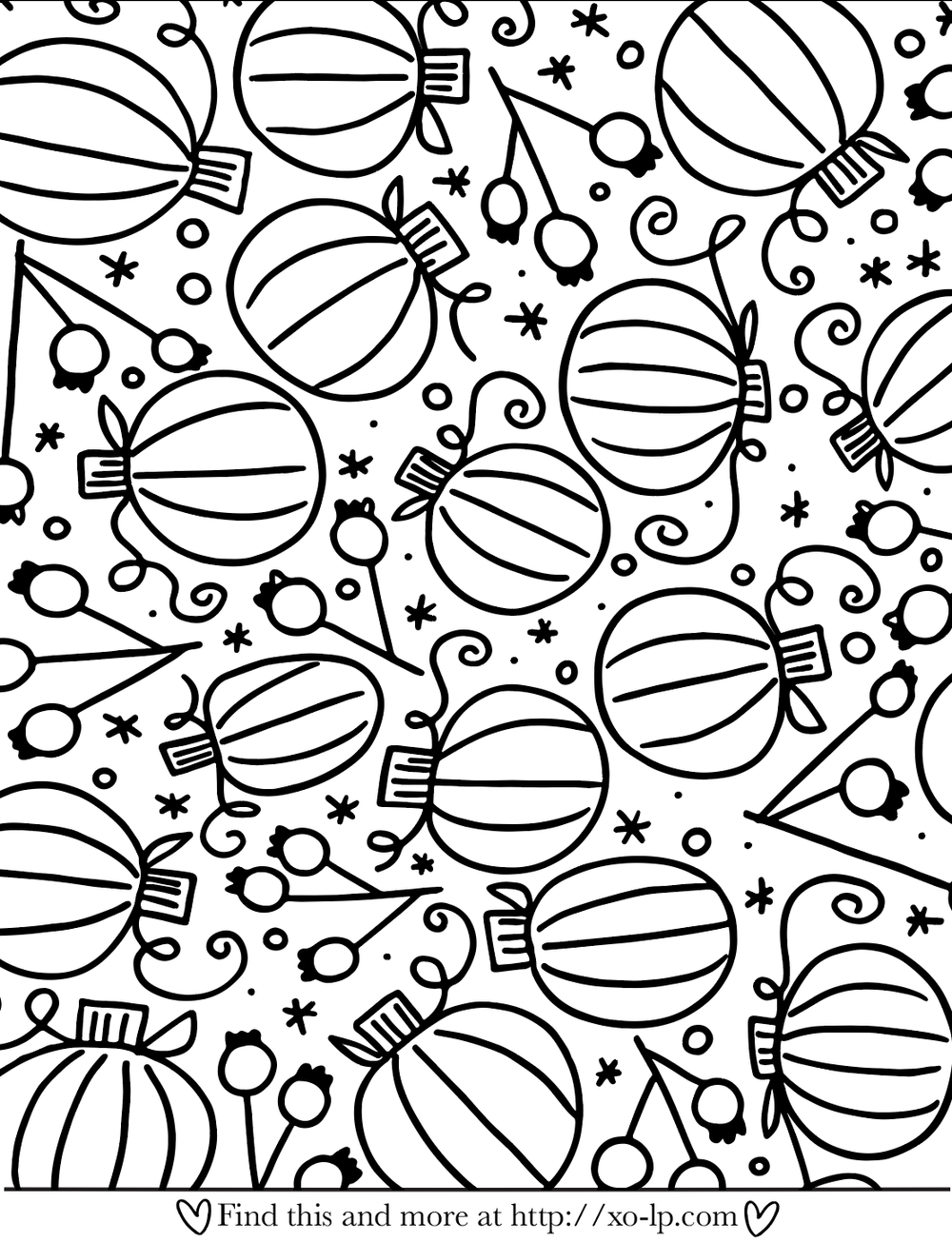 Printable Coloring Pages — XO-LP