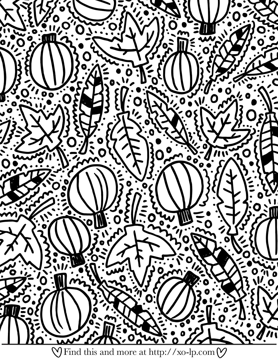 Printable Coloring Pages — XO-LP