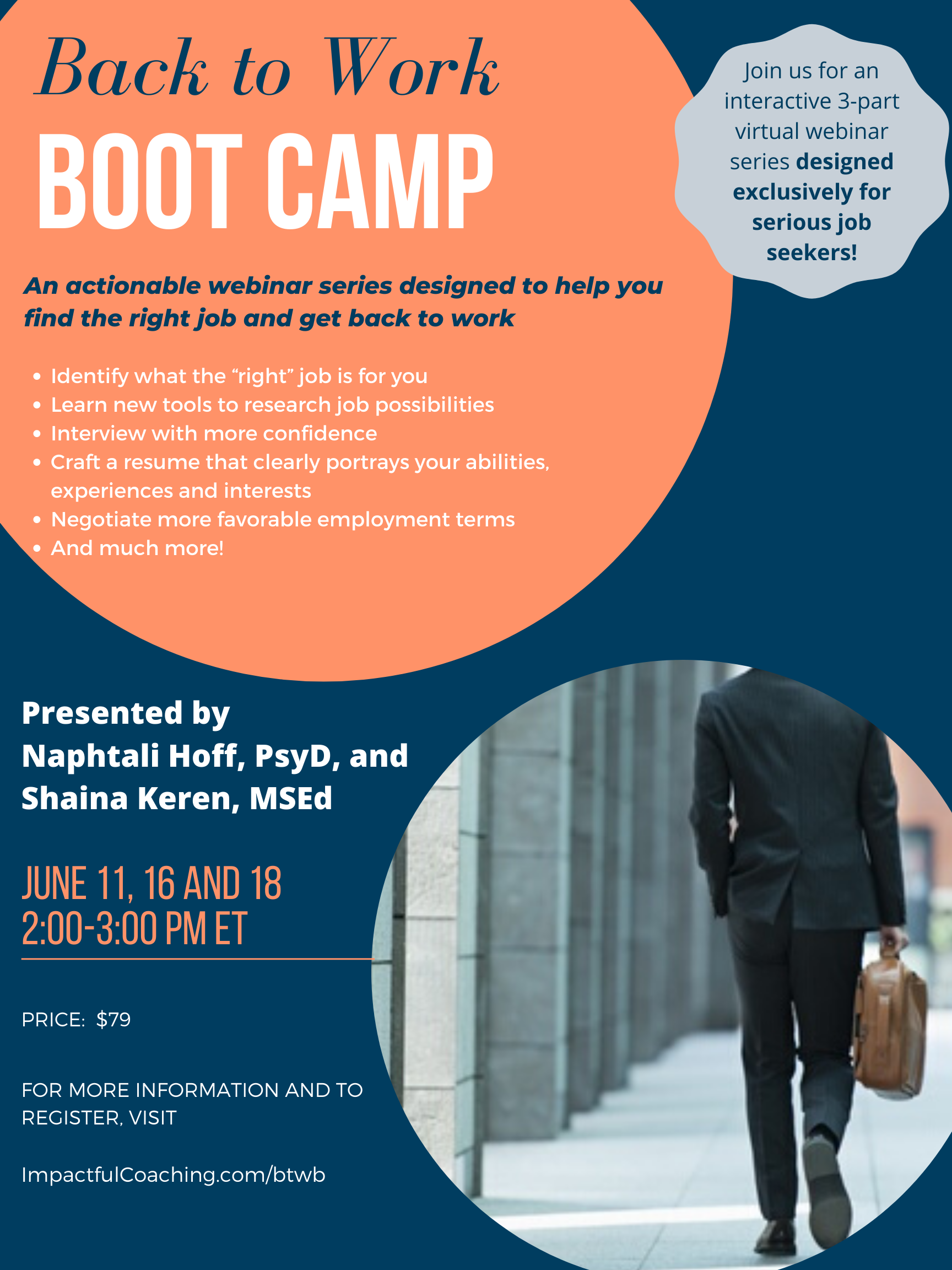 Back to Work Boot Camp — Impactful Coaching & Consulting