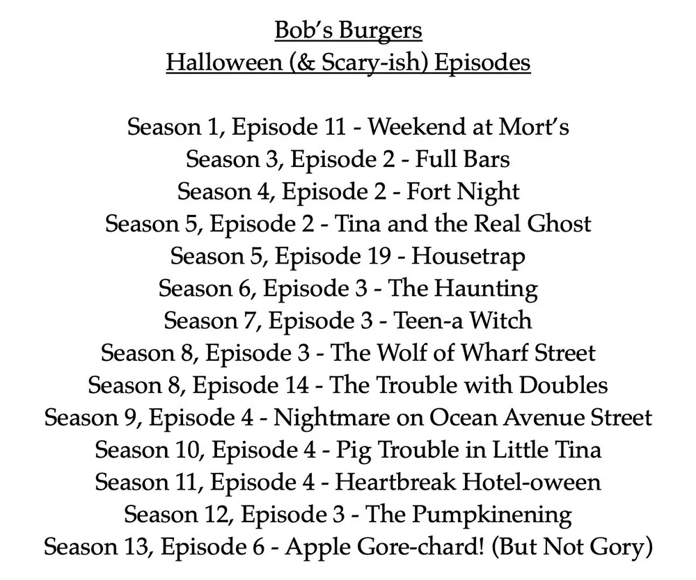 Sitcom Halloween Episodes - The Final Part — LIZ HEATHER