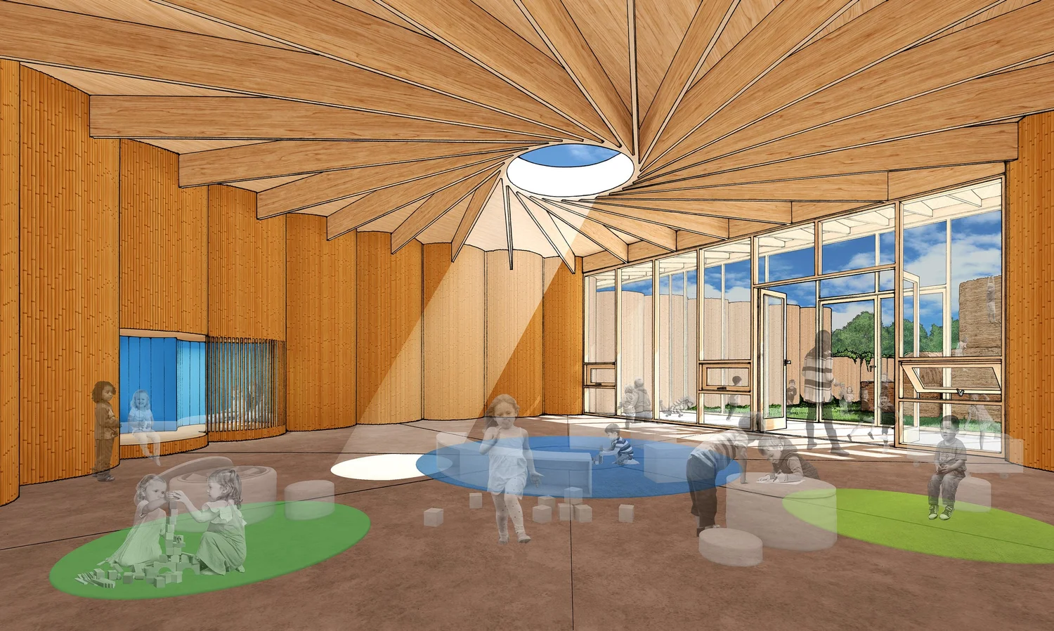 Radial Straw Bale School — LTL Architects