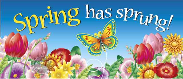 Spring Has Sprung Clip Art