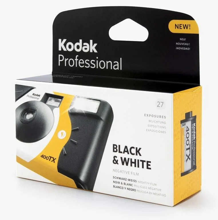 Kodak Professional TriX Single Use Black and White Camera