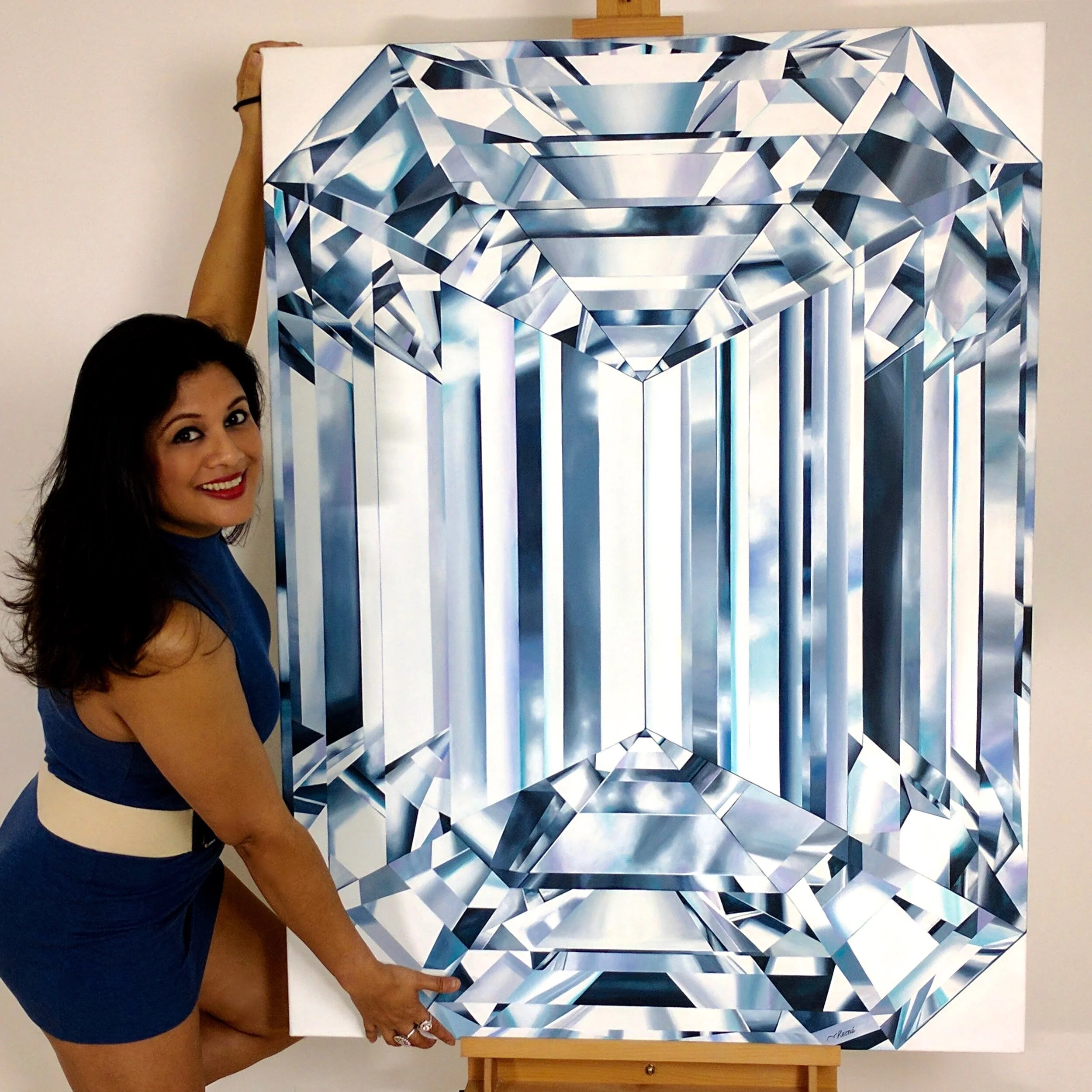 Shining Spirit | 48 x 36 inches — REENA AHLUWALIA