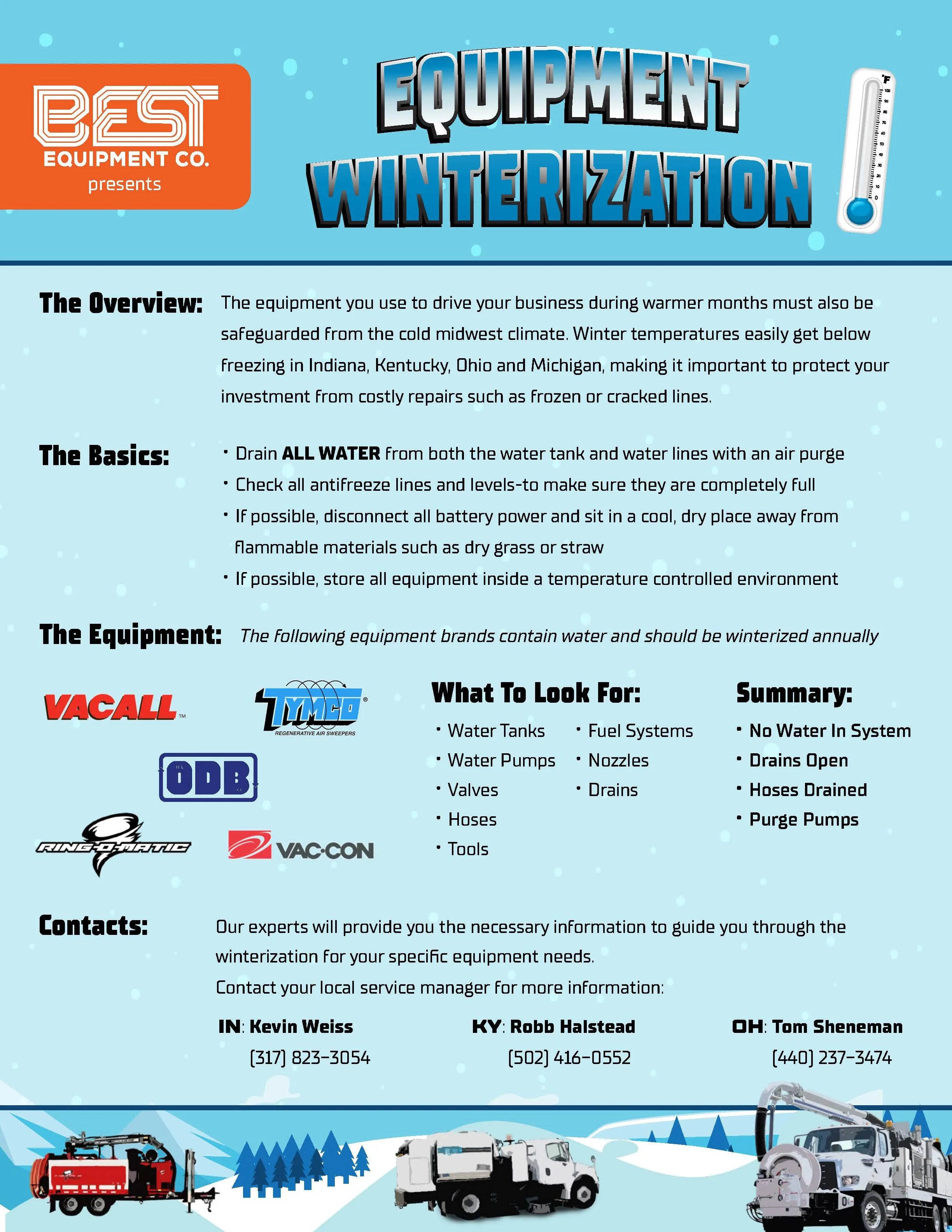 Winterization — Best Equipment Co., Inc.