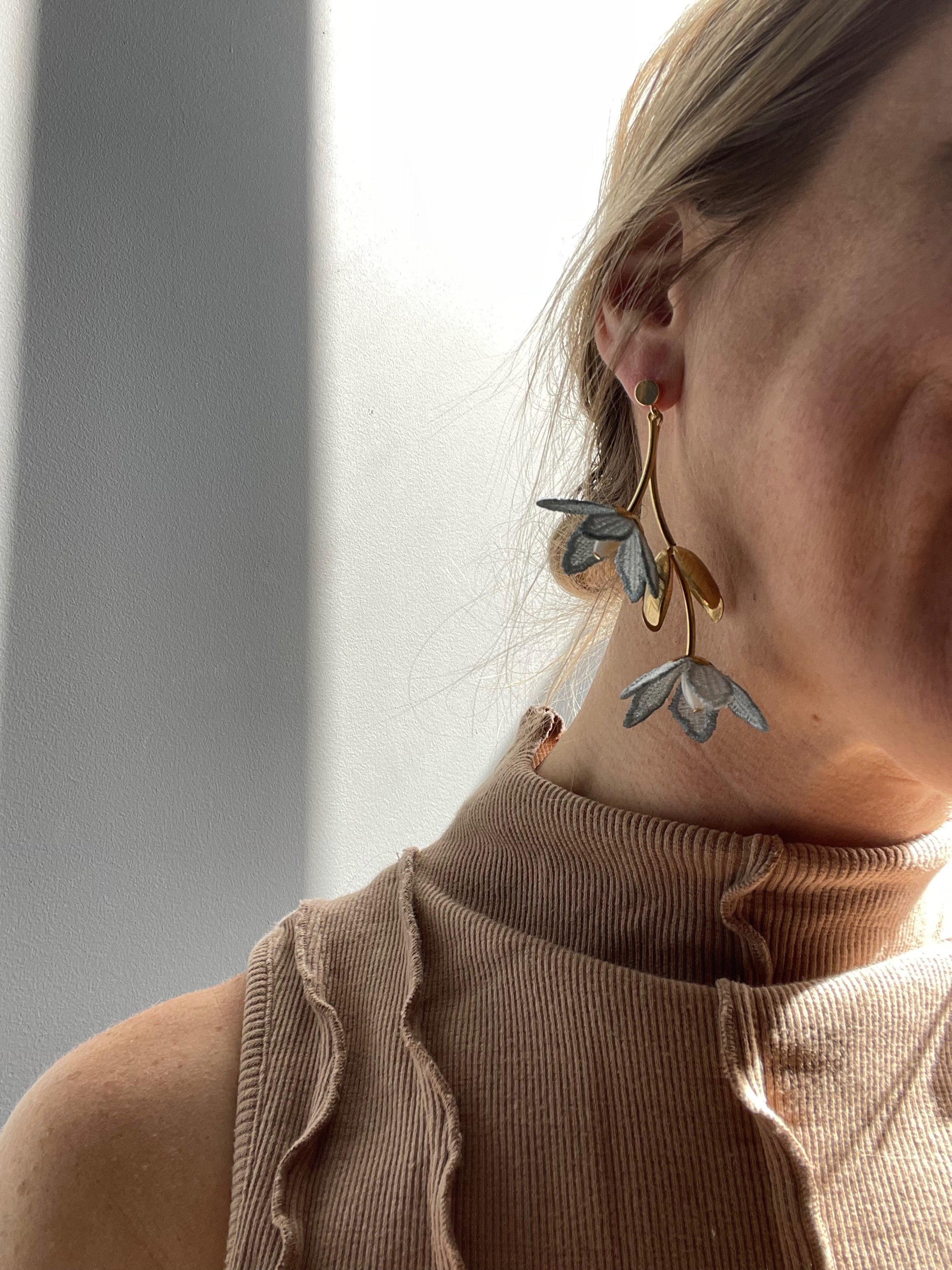 Tiaré earrings — This Ilk - Vintage lace statement jewelry