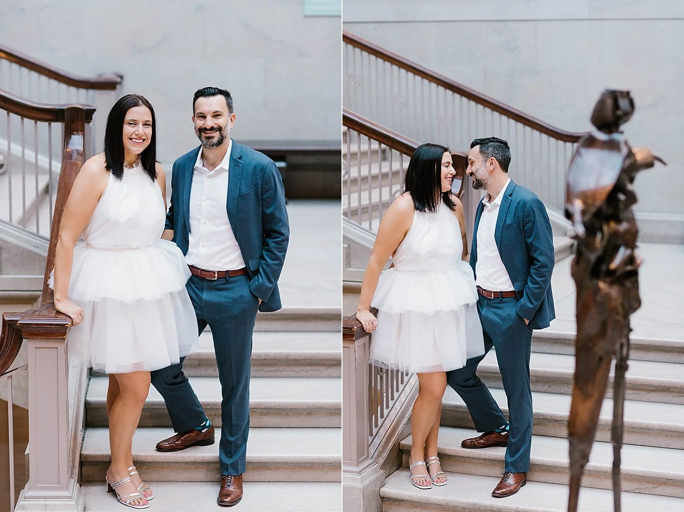 Lindsey and Steven's Art Institute Chicago Engagement Session — Rebecca ...