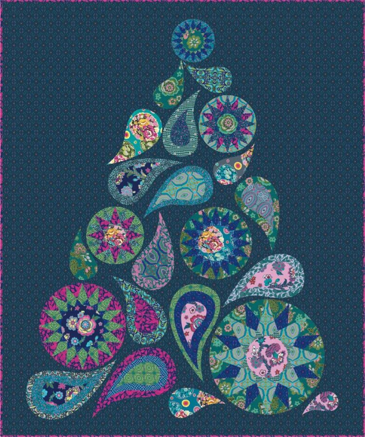 Midnight Flower Dance Pattern with Amy Butler's "Night Music" Fabric ...