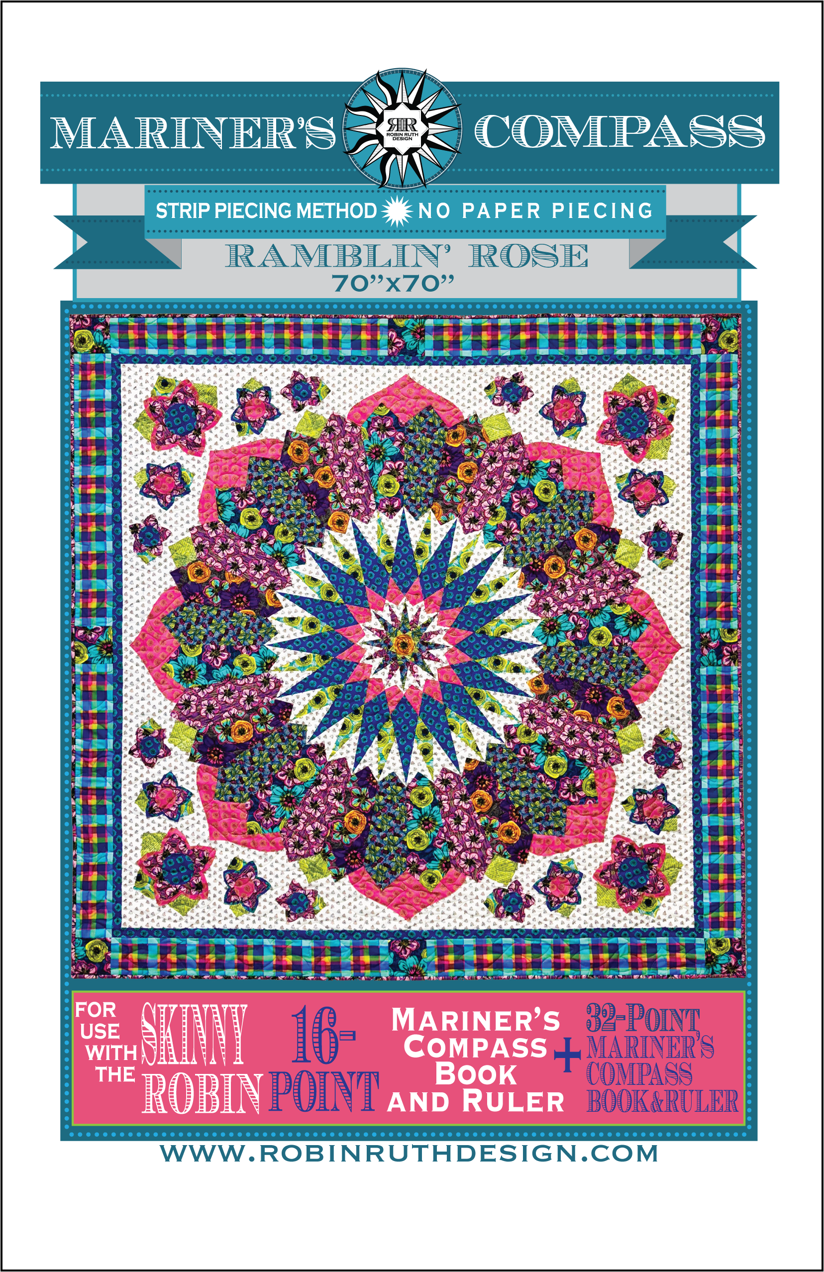 Ramblin' Rose Pattern — Robin Ruth Design
