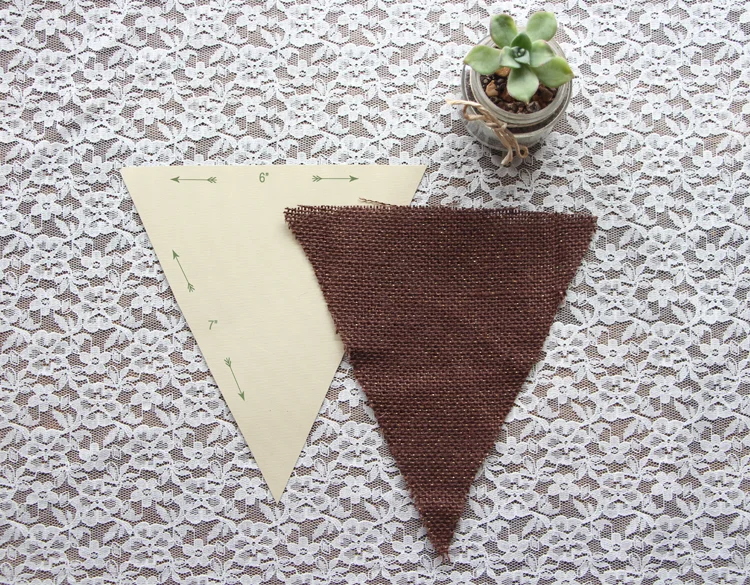 DIY Burlap Bunting — Needles + Leaves