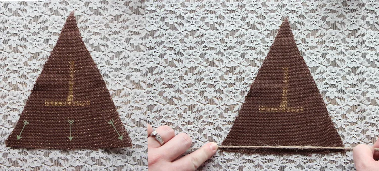 DIY Burlap Bunting — Needles + Leaves