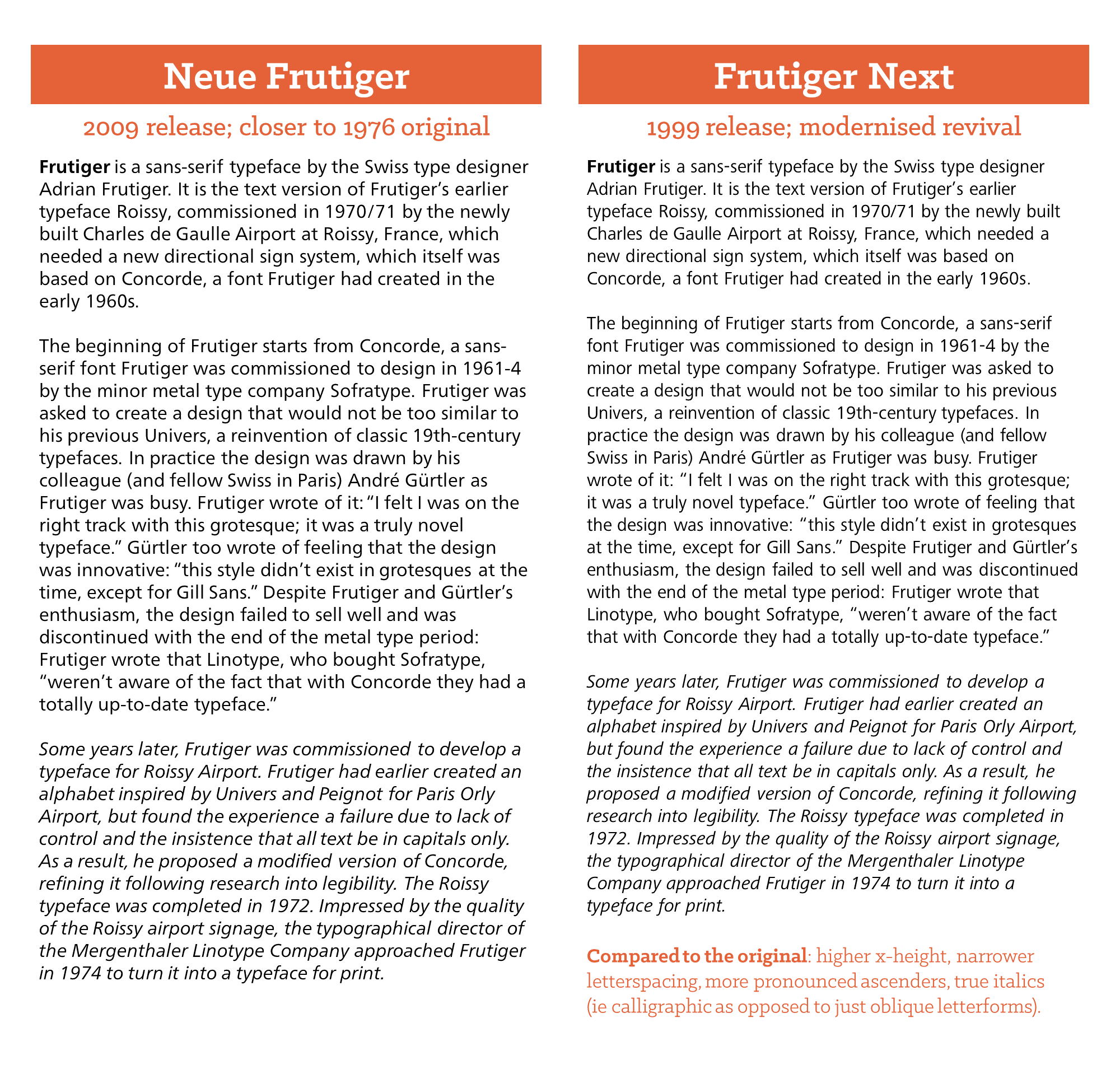 Frutiger alternatives — Insanity Works
