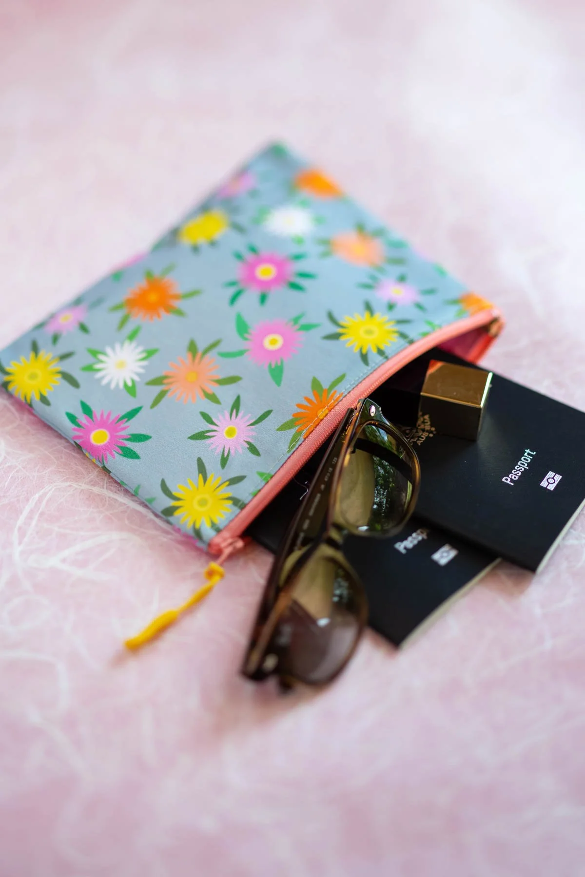 Australian Native Flora - Small Zippered Pouch Makeup Bag — CLAIRE ISHINO