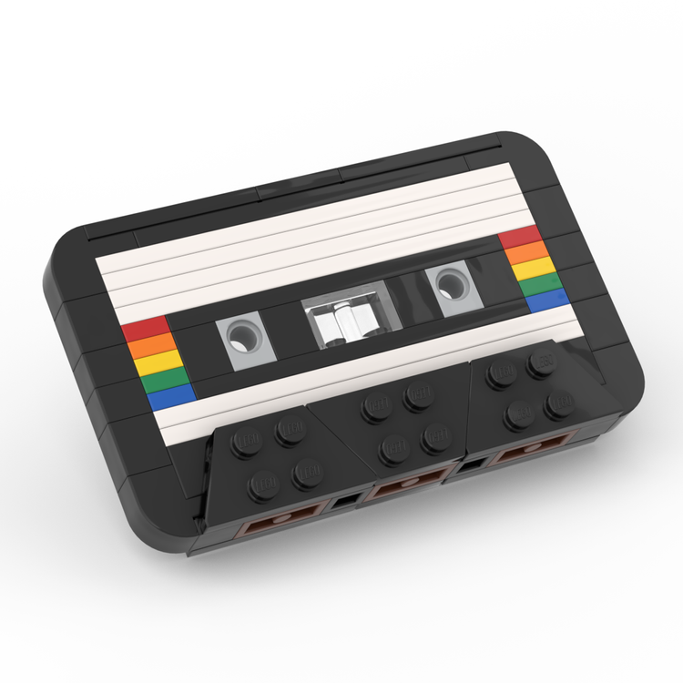 Instructions to Build a LEGO Cassette Tape - BrickNerd - All things ...