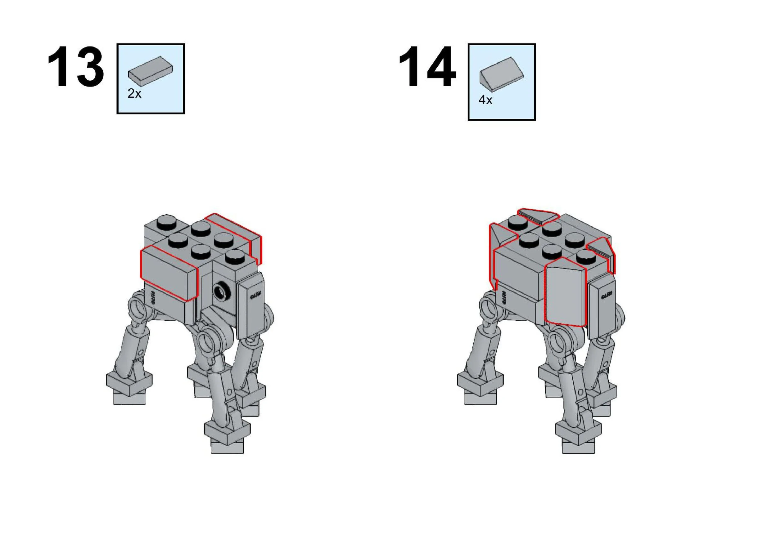 Instructions to Build a Mini LEGO AT-AT - BrickNerd - All things LEGO ...