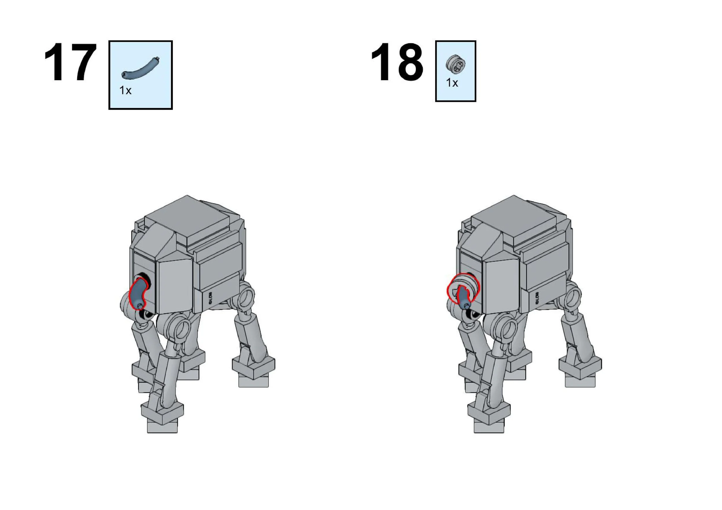 Instructions to Build a Mini LEGO AT-AT - BrickNerd - All things LEGO ...