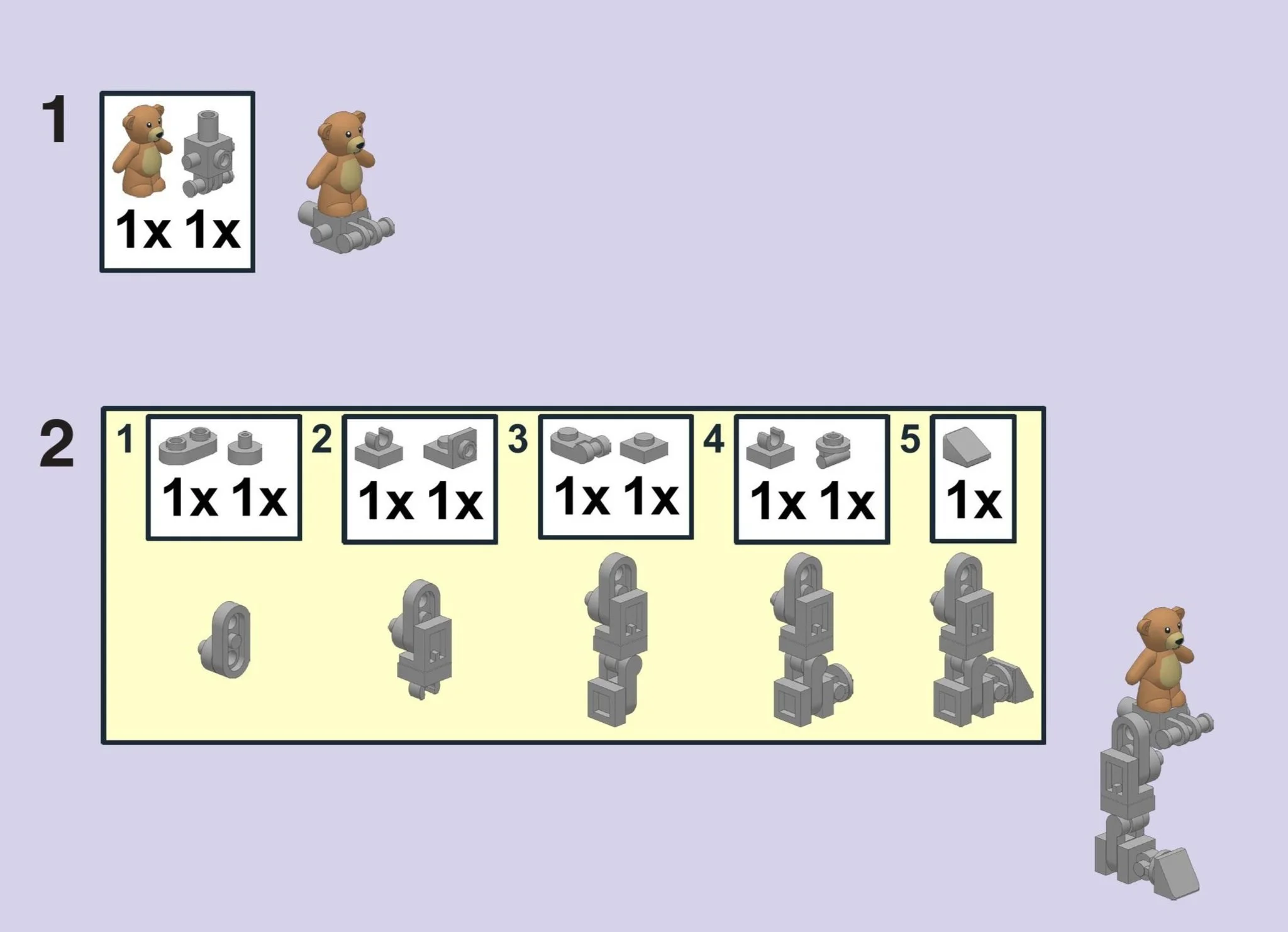 Build a Bear Mech: Instructions for a LEGO Teddy Bear Mech - BrickNerd ...