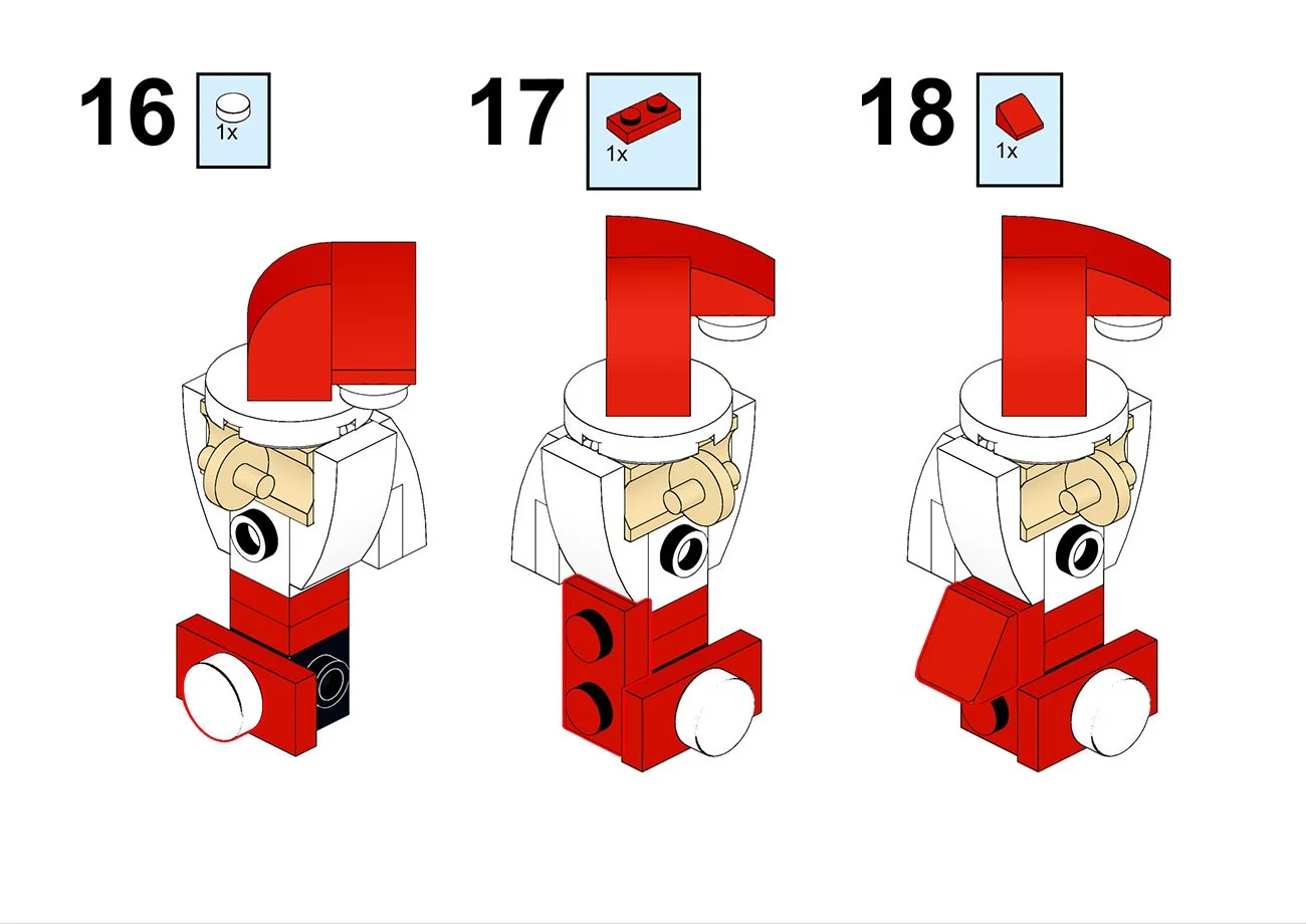 Instructions to Build LEGO Santa and Nutcracker Ornaments - BrickNerd ...