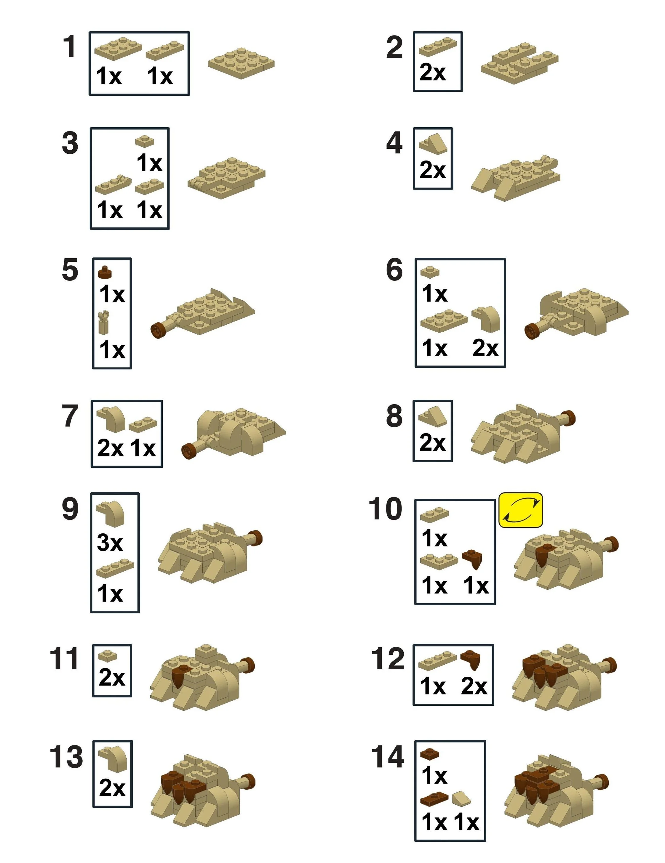 LEGO Instructions to Build a Lion, Giraffe and Rhino - BrickNerd - All ...