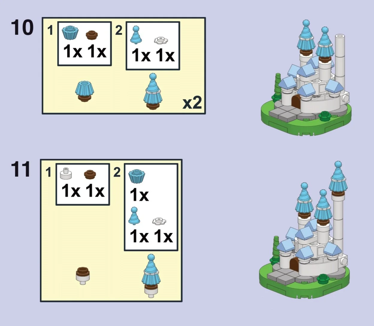 Instructions to Build a Microscale LEGO Castle - BrickNerd - All things ...