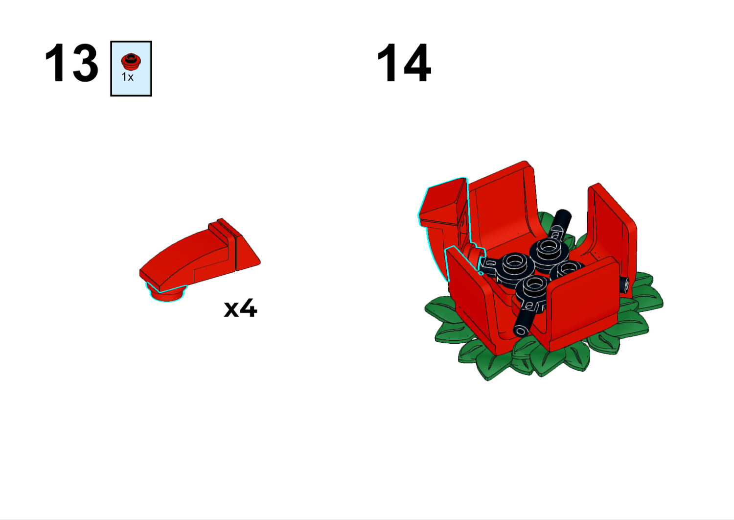 Instructions to Build a LEGO Rose for Valentine's Day - BrickNerd - All ...