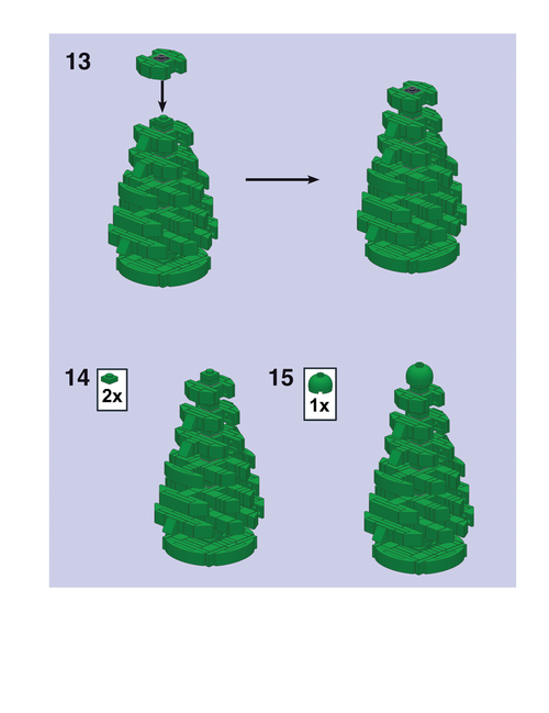 Instructions to Build an Upscaled LEGO Pine Tree - BrickNerd - All ...