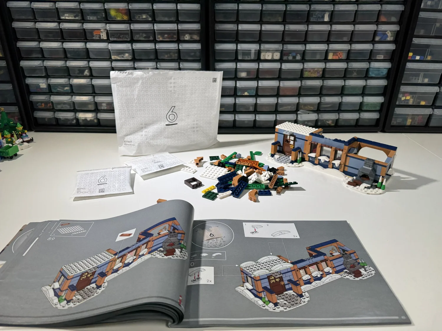 Soaring Over the LEGO Winter Village: Hanging by a Thread - BrickNerd ...