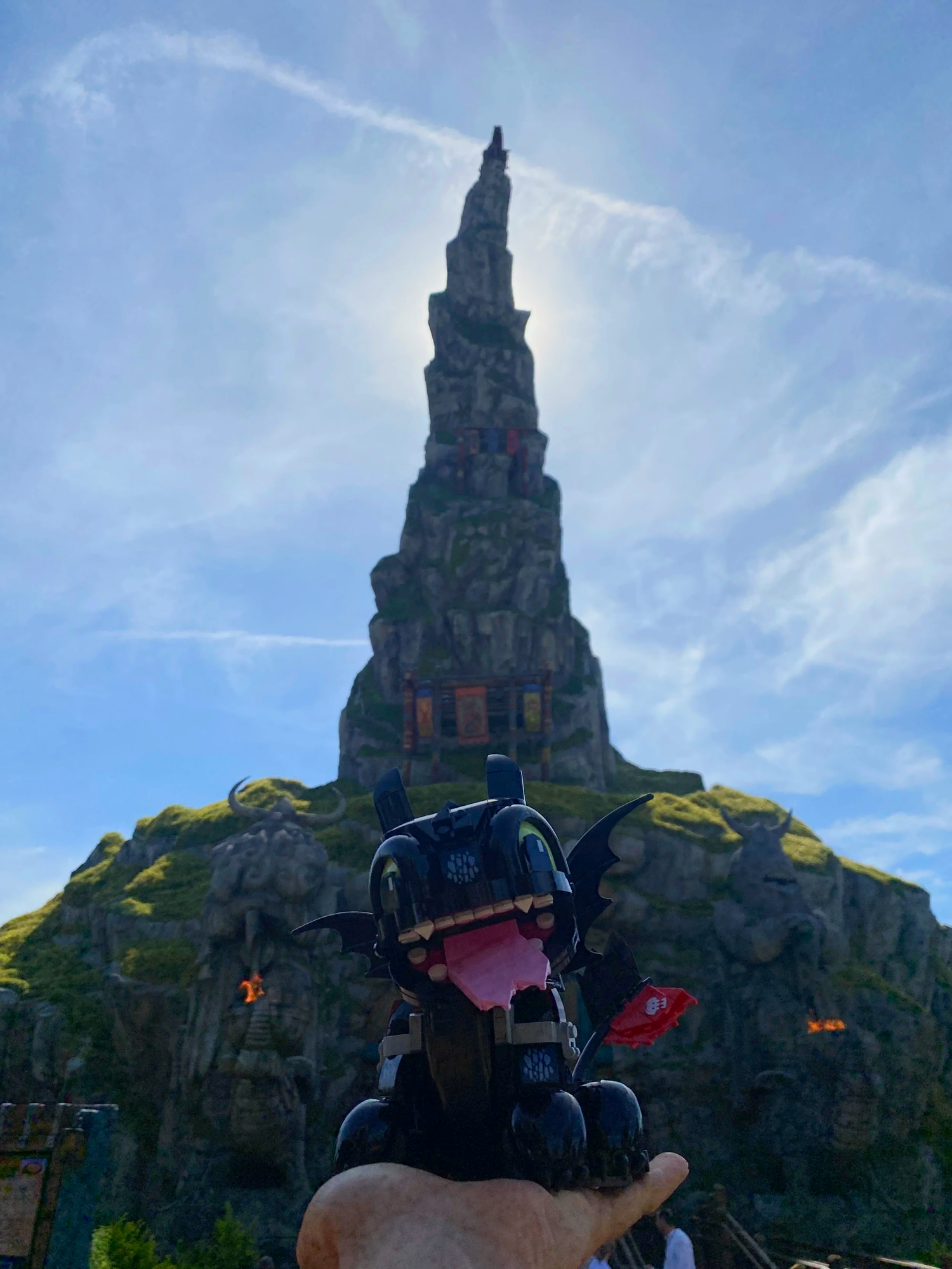 Toothless Meets LEGO Toothless: Exploring Berk at Epic Universe ...