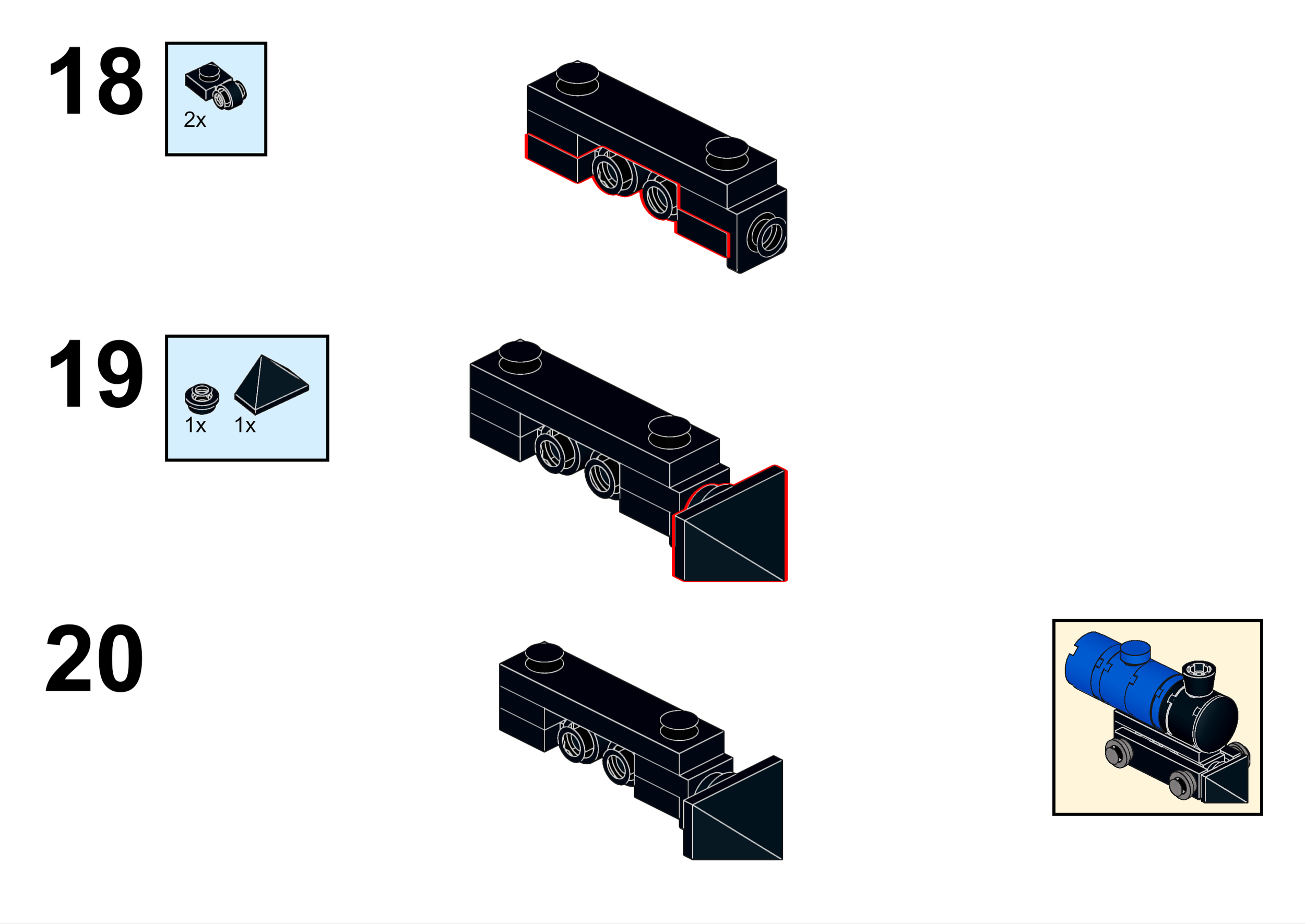 Instructions to Build a Microscale LEGO Train - BrickNerd - All things ...