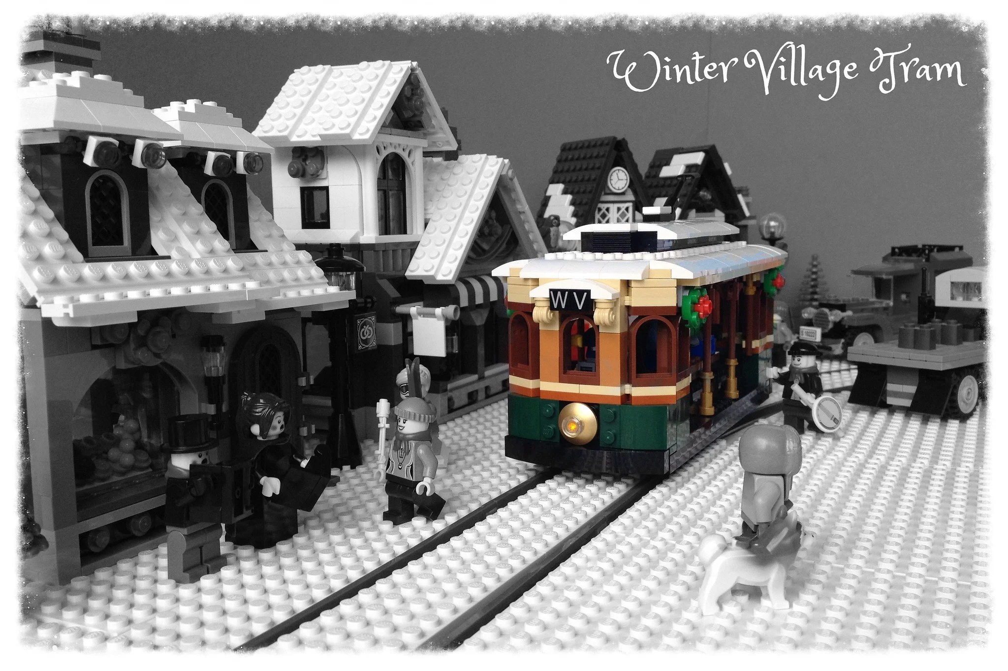Customizing the LEGO Winter Village Holiday Main Street and Tram ...