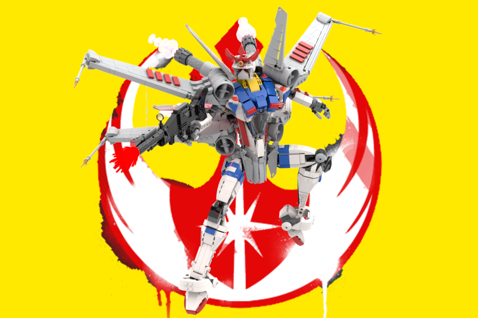 Gundam Wing X-0: Fusion From a LEGO Galaxy Far Far Away - BrickNerd ...