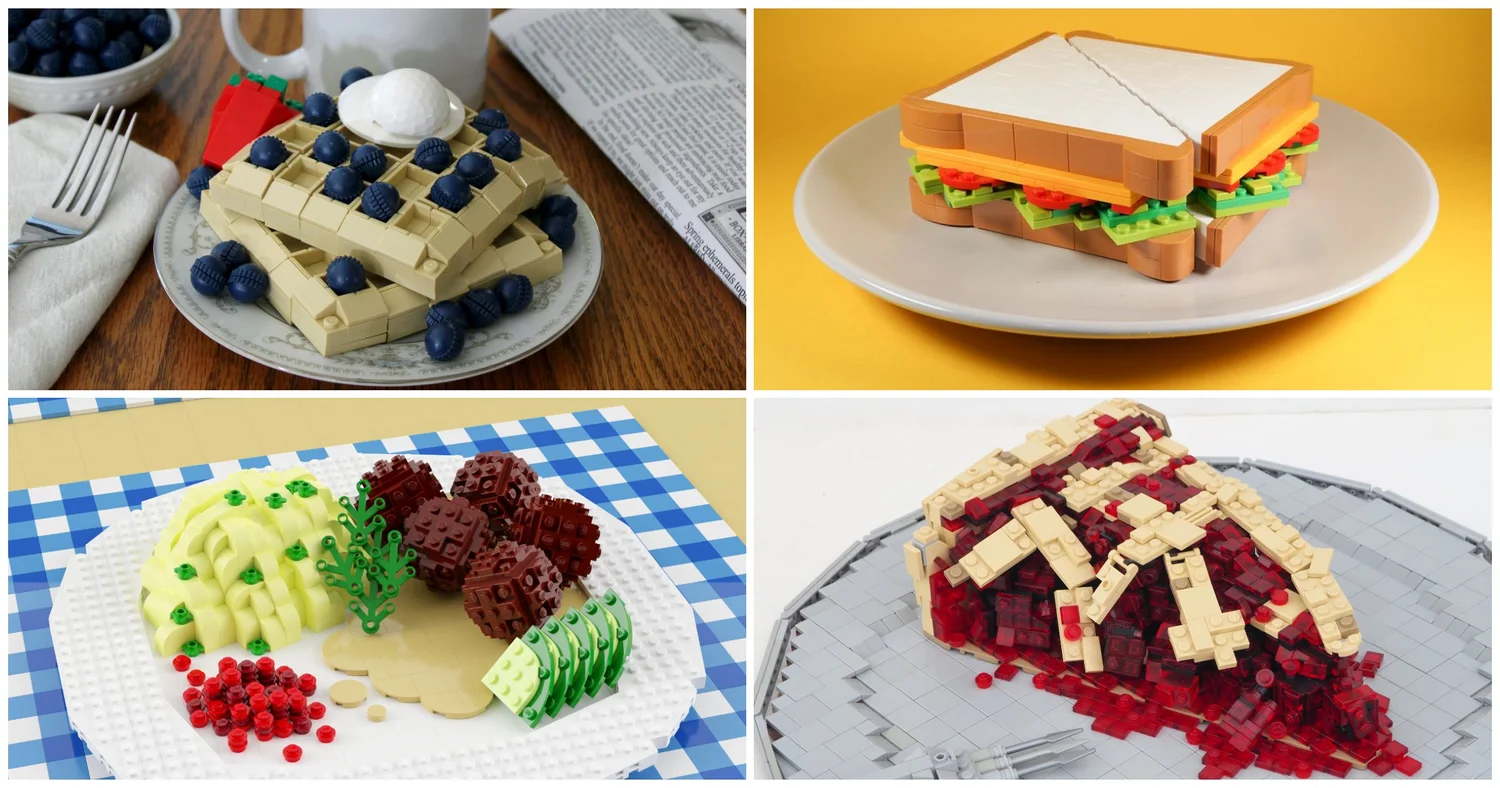 Pi Day Feast: A LEGO Banquet of Brick-Built Bites - BrickNerd - All ...