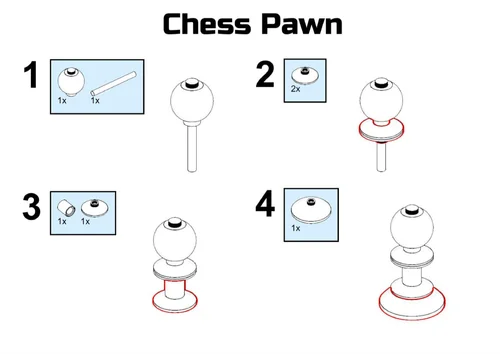 The Queen's Gambit: Instructions to Build a LEGO Chess Set - BrickNerd ...