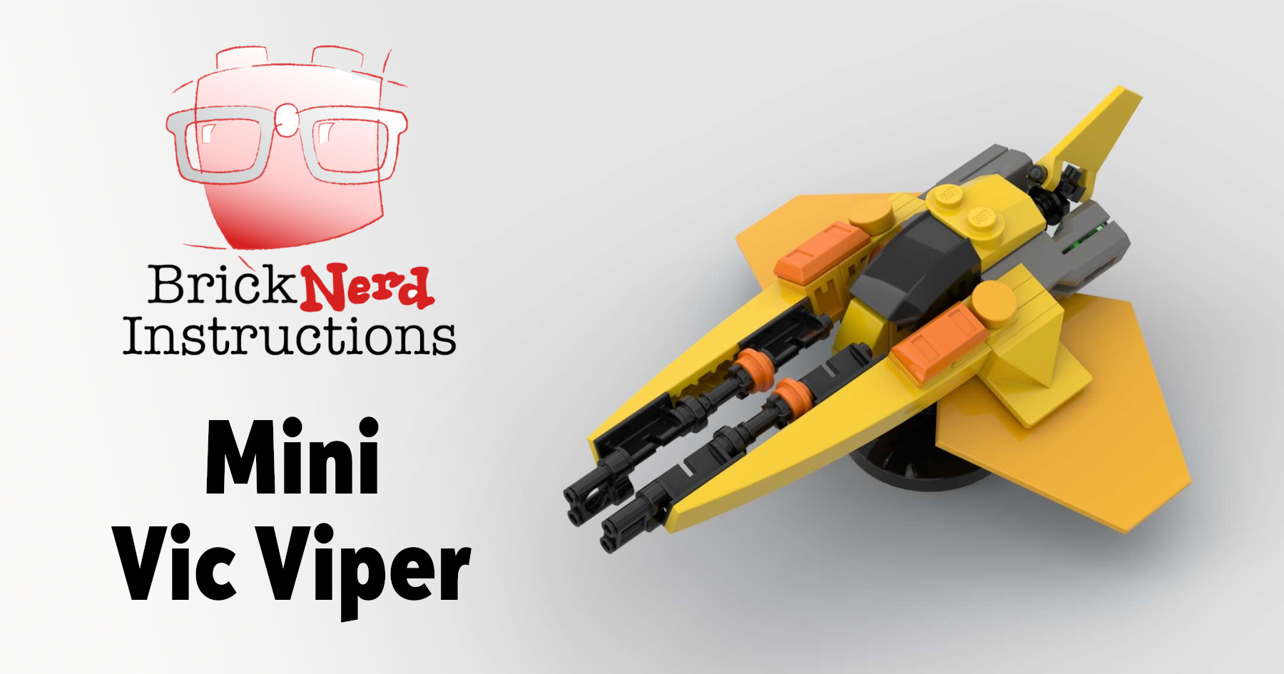 Instructions to Build a LEGO Vic Viper for NoVVember - BrickNerd - All ...