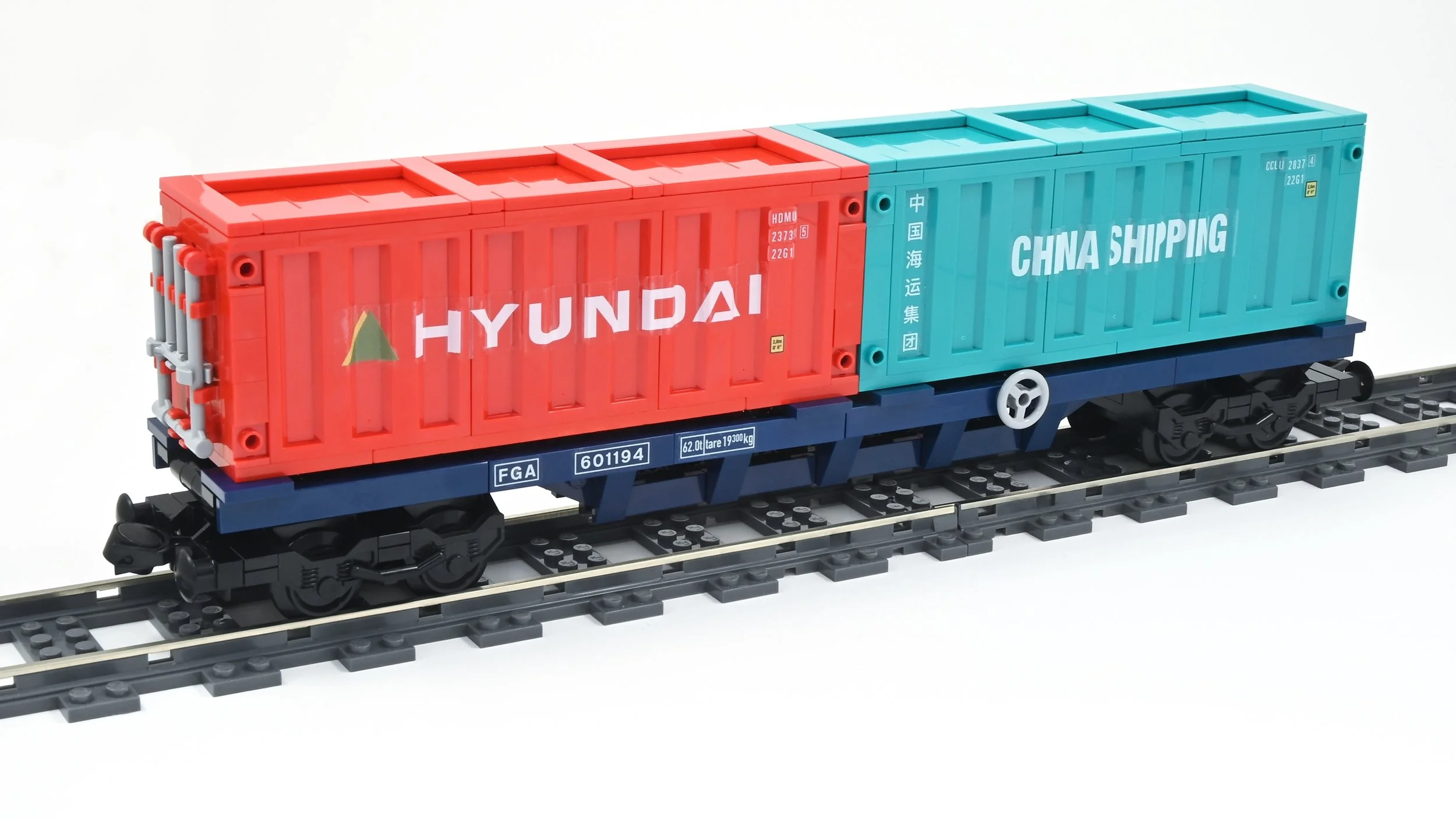 Instructions to Build a LEGO Train Container Wagon - BrickNerd - All ...