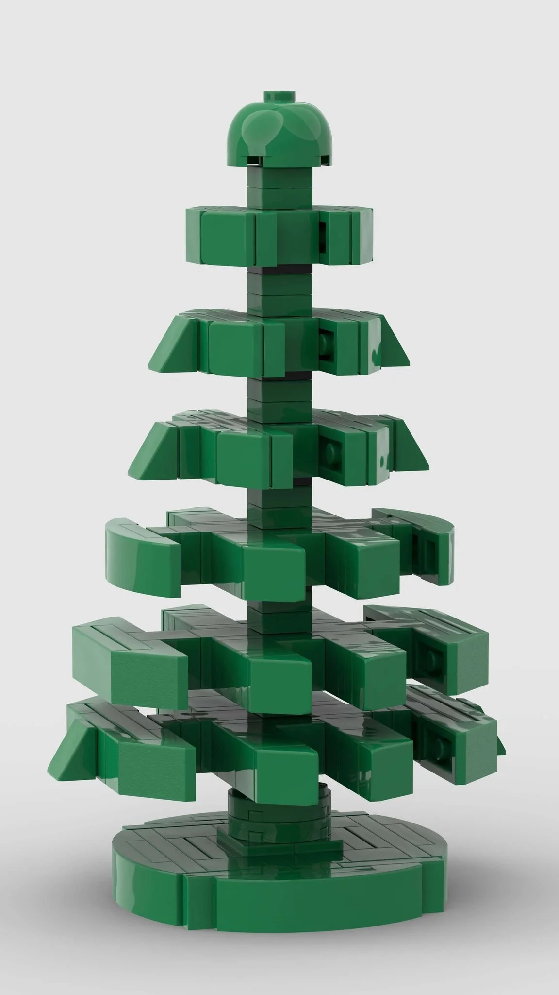 Instructions to Build an Upscaled LEGO Pine Tree - BrickNerd - All ...