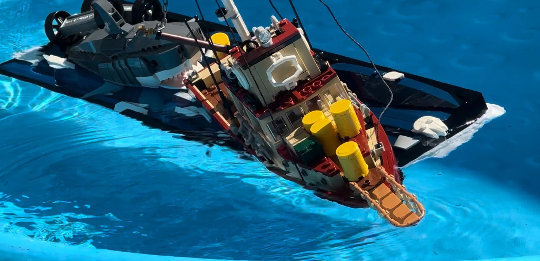 Will It Float? Testing the Buoyancy of the LEGO Ideas Jaws Boat ...
