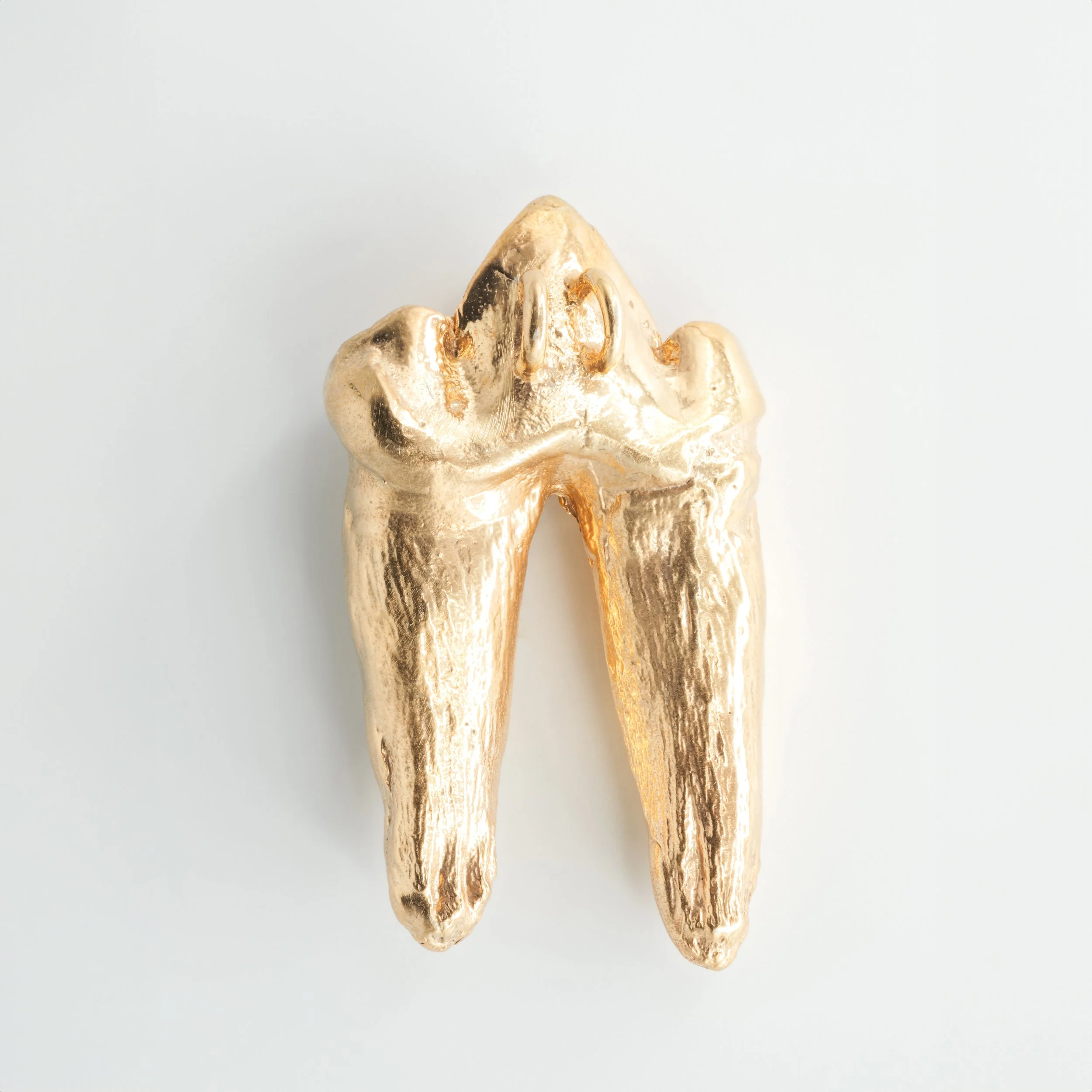 READY TO SHIP Lion Tooth Pendant - Sterling Silver & 18k Gold — mickey ...