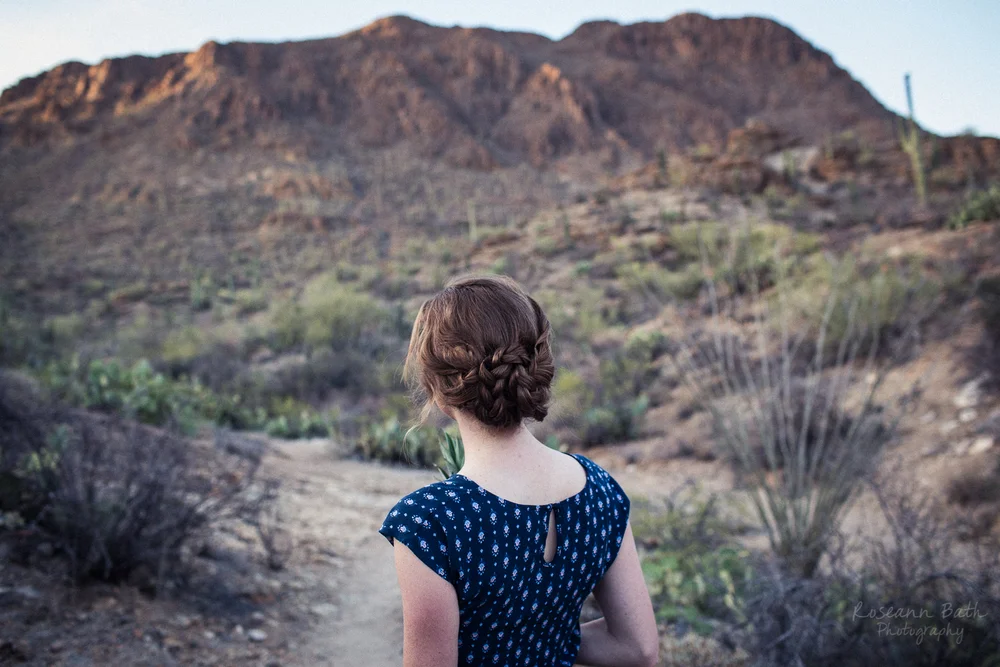 Raeann at Gates Pass // Tucson, Arizona — Roseann Bath Photography