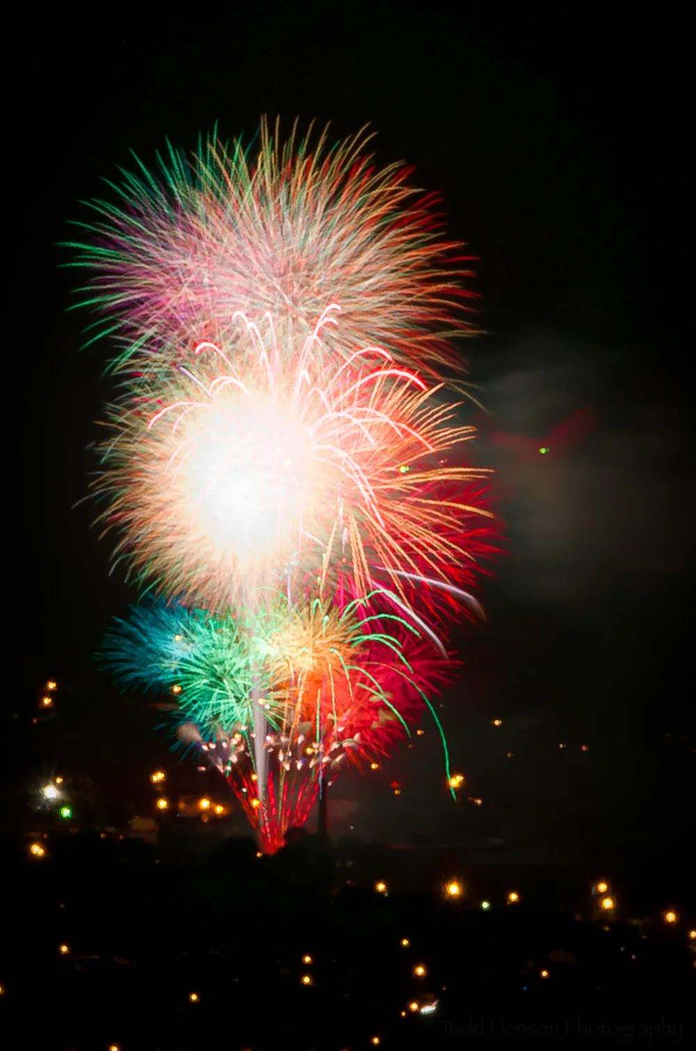 Luray Fireworks from Skyline Drive — Todd Henson Photography