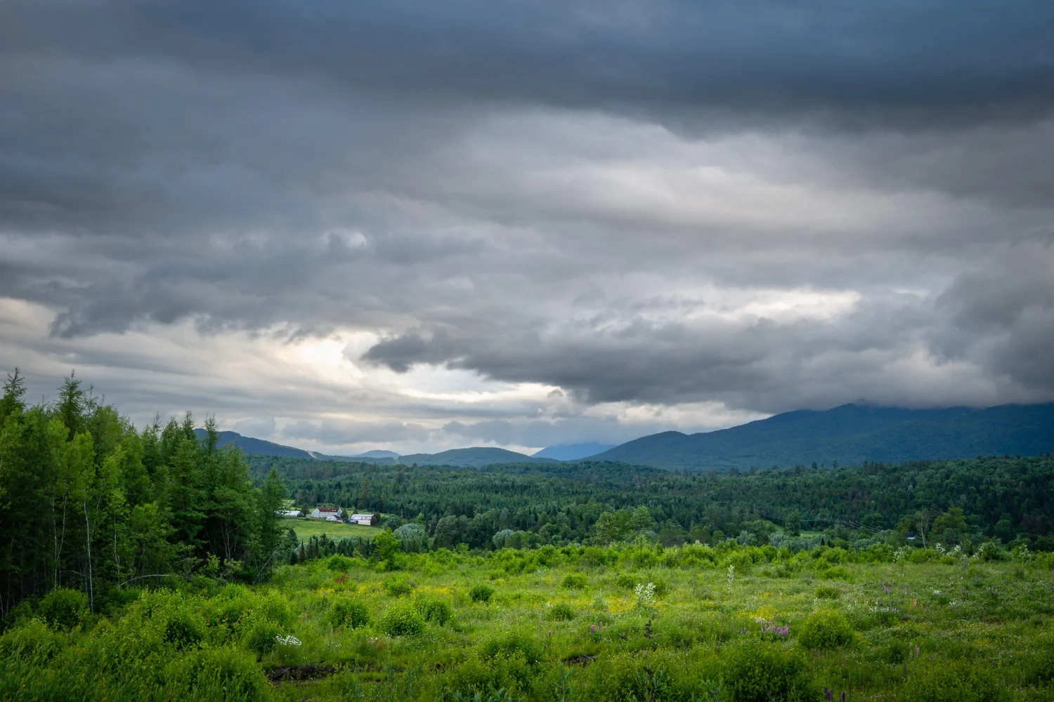 A Cloudy Morning at the Edge of the Pilot Range, White Mountains, New ...